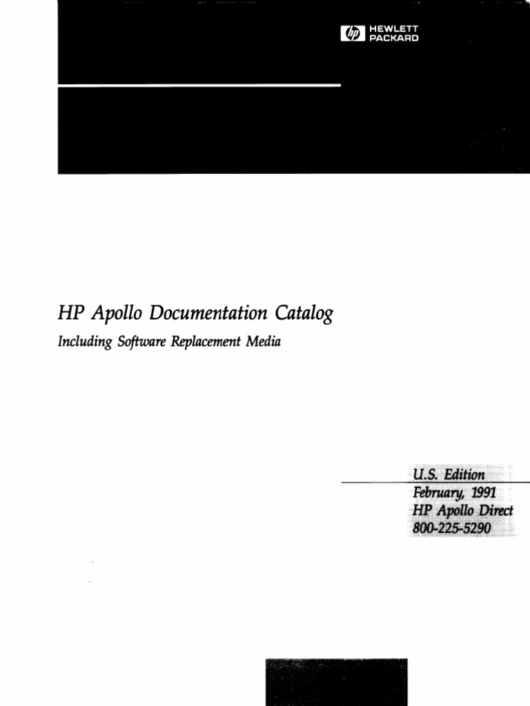 HP Apollo Documentation Catalog Feb91 | Download Free PDF | Operating System | Software