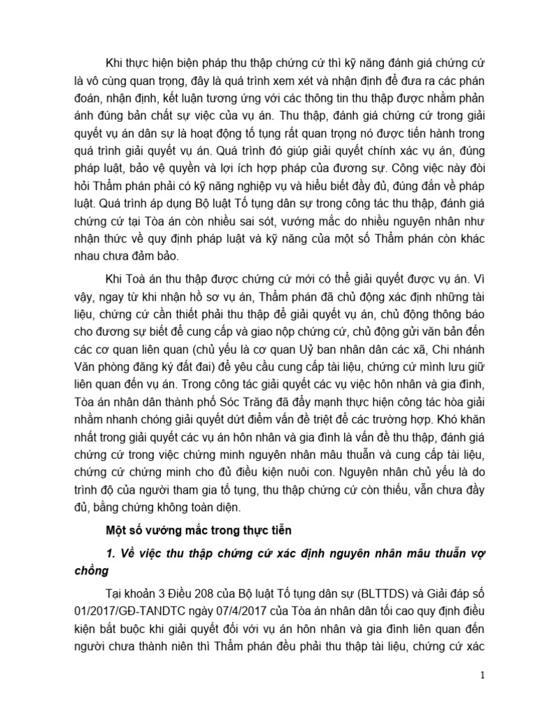 Bai Viet Ve Vuong Mac, Kien Nghi Trong Thu Thap, Danh Gia Chung Cu Vu An HNGD 1660609739815 | PDF