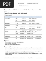 11.5.5 Packet Tracer Subnet An Ipv4 Network | PDF | Ip Address | Computer Network