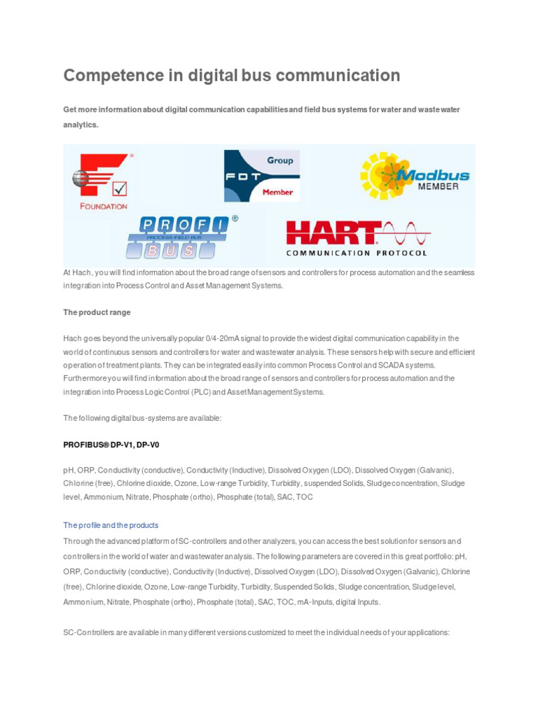 Competence in Digital Bus Communication 060420 Rev 1 | PDF | Computer ...