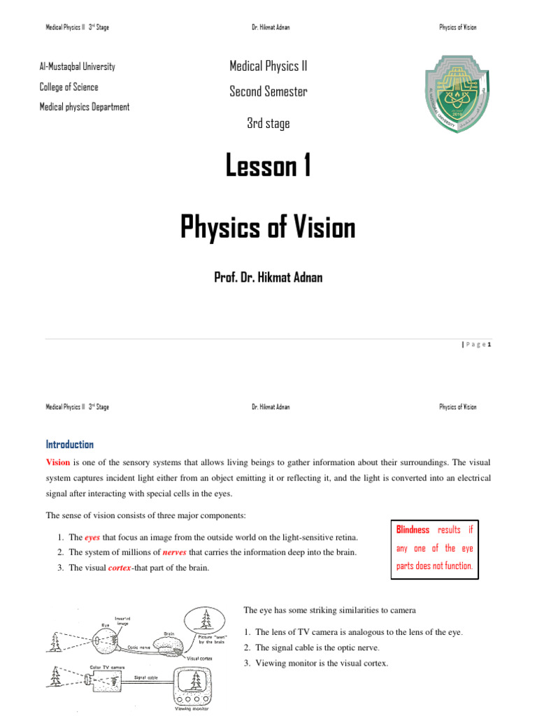 MUCLecture_2024_396469 | PDF | Eye | Refraction