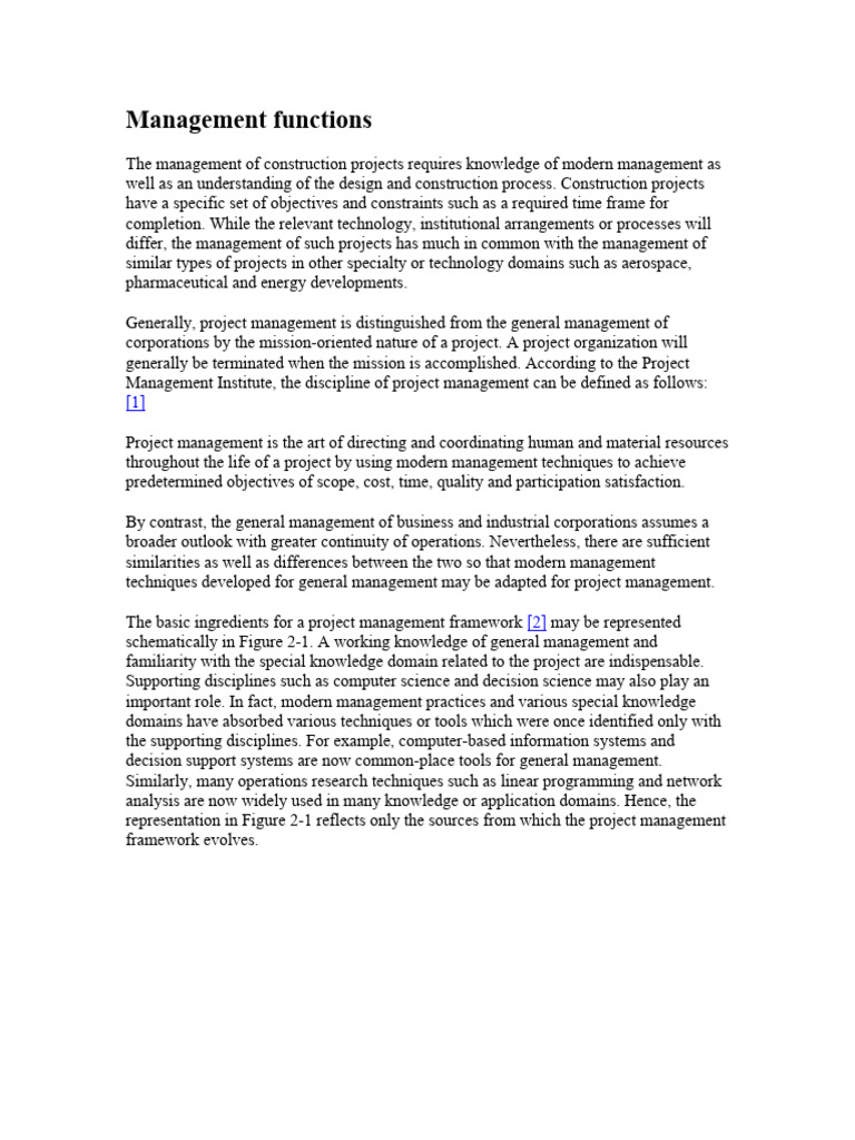 Unit 1 Management Functions | PDF | Project Management | Business Unit 1 Management Functions | PDF | Project Management | Business