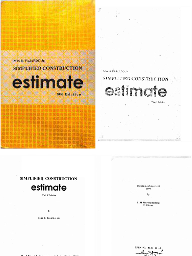 Max Fajardo Estimate Book | PDF