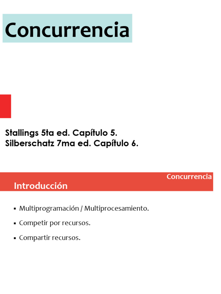 07 Concurrencia Sincronización | PDF | Informática | Ciencias de la ...