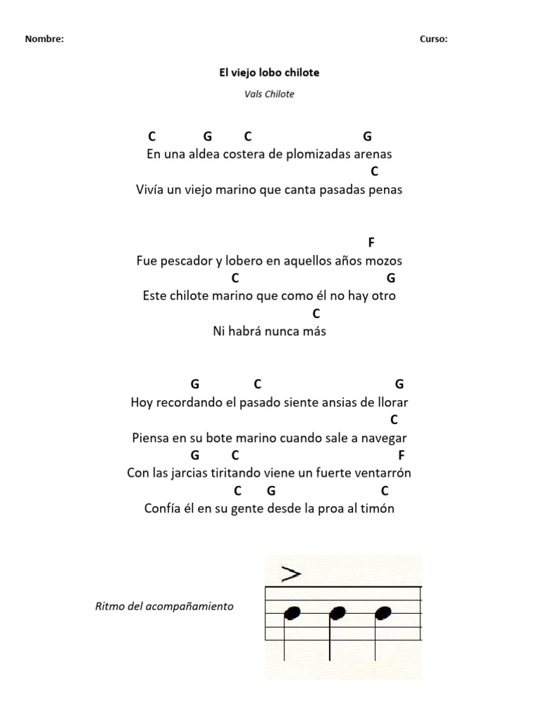 Lobo Chilote Acordes y Letra | PDF