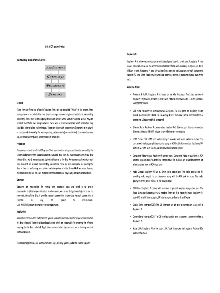 Embd Unit-5 Notes | PDF