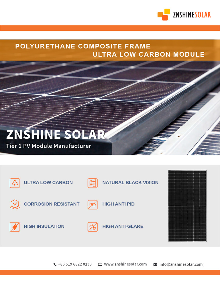 ZNSHINE-SOLAR | PDF | Photovoltaics | Solar Panel