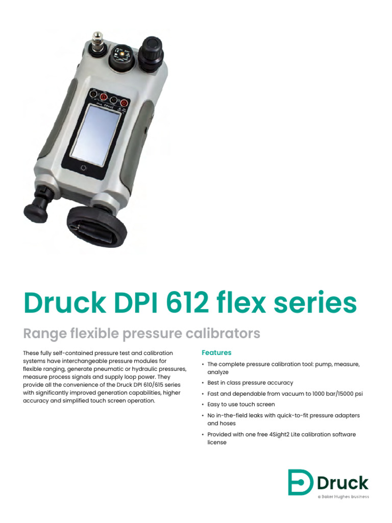 DPI612 Datasheet | Download Free PDF | Calibration | Usb