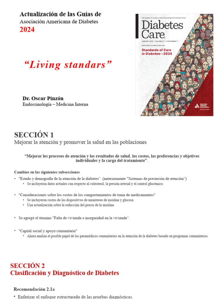 Guías 2024 de Diabetes Actualizadas | PDF | Diabetes | Obesidad