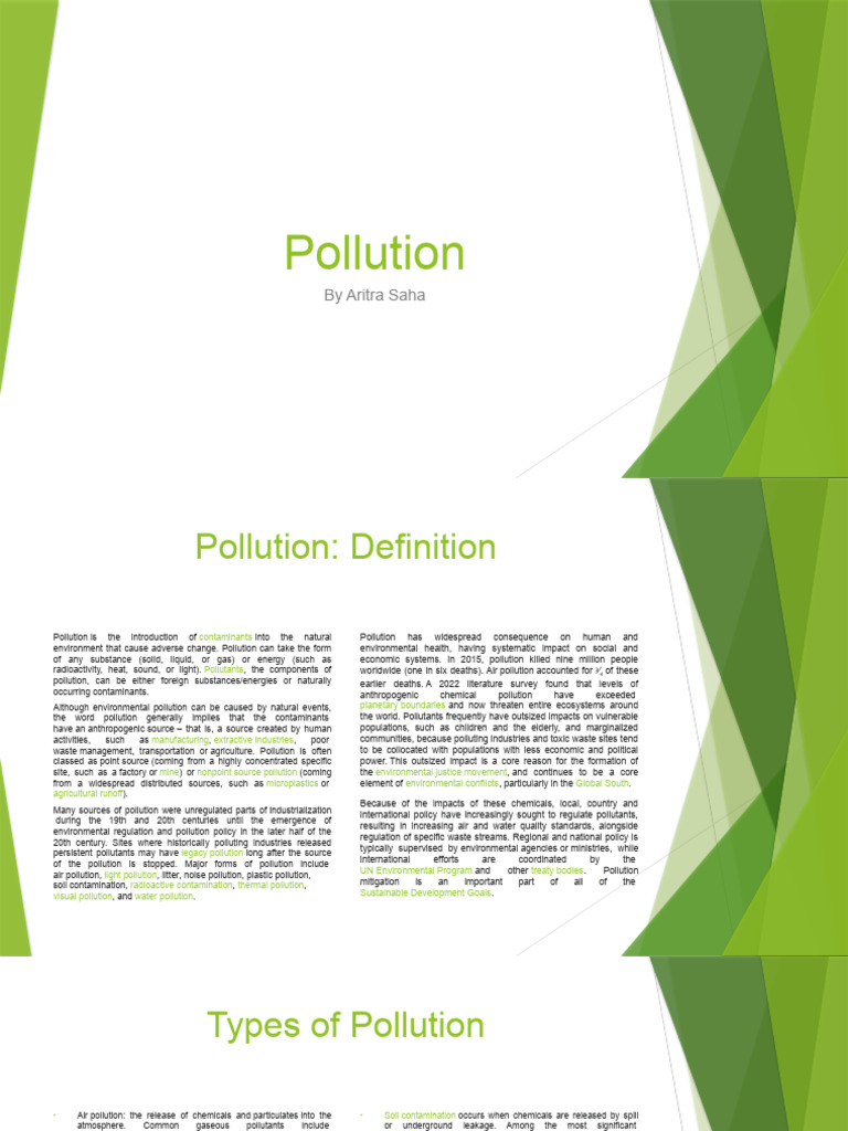 Understanding Pollution Types and Impact | PDF | Pollution | Externality