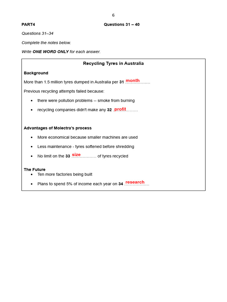 Extra Listening 1 | PDF | Recycling | Tire