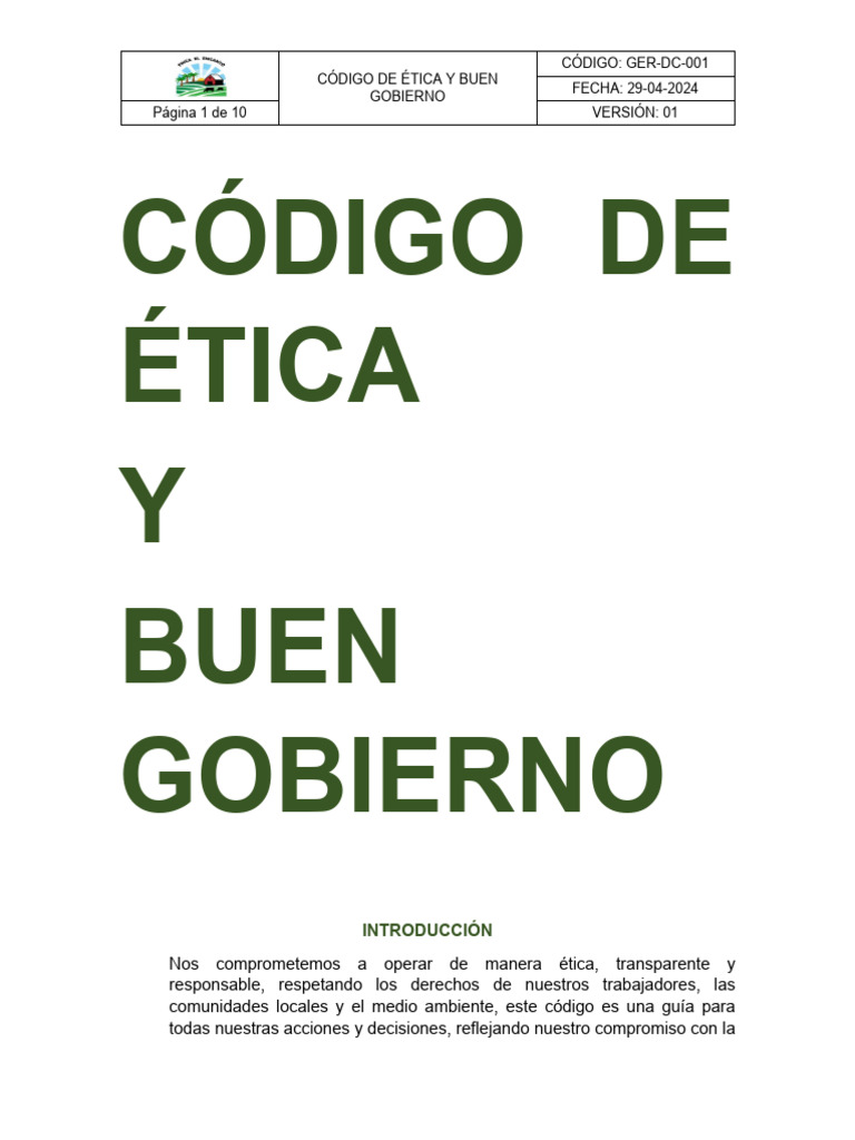 Código de Ética y Buen Gobierno | PDF | Corrupción política