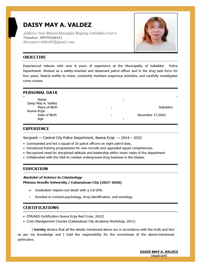 Resume Ni Daisy | PDF