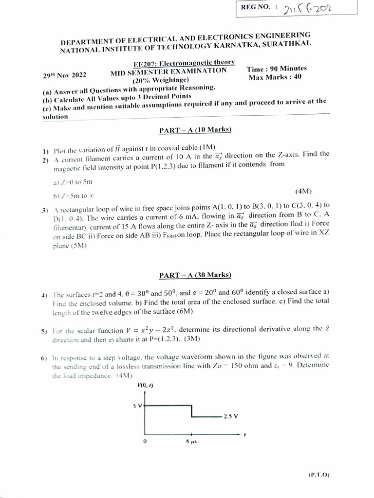 EE207 - MidSems | PDF | Transmission Line | Electric Power