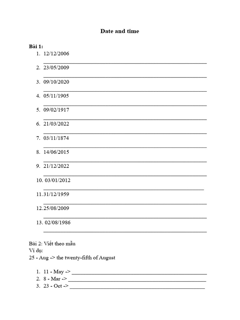 Dates and Time Formatting Guide | PDF | Computers