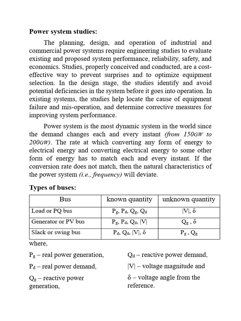 Significance of Load Flow Analysis | PDF | Physical Quantities | Power Engineering