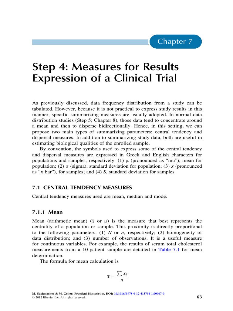 Chapter-7---Step-4--Measures-for-Results-Expression-o_2012_Practical-Biostat | PDF | Standard ...