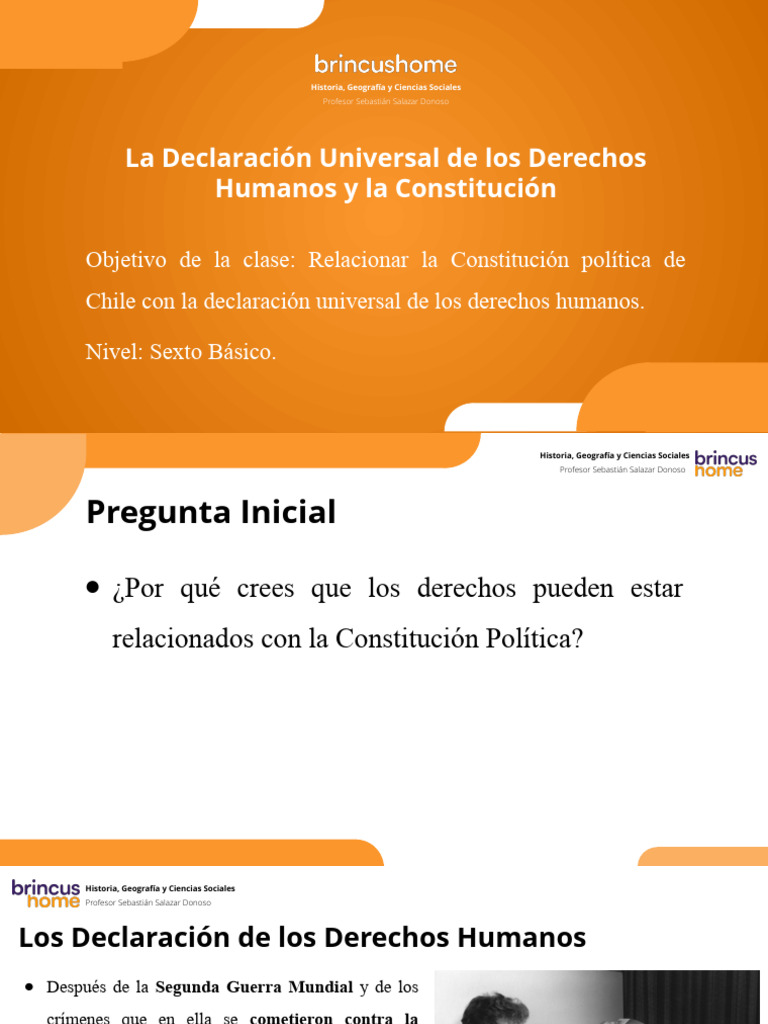 Sexto Básico_ La Declaración Universal de los Derechos Humanos y la ...