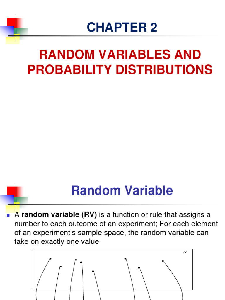 CHAPTER 2. Random variable | Download Free PDF | Probability Distribution | Random Variable