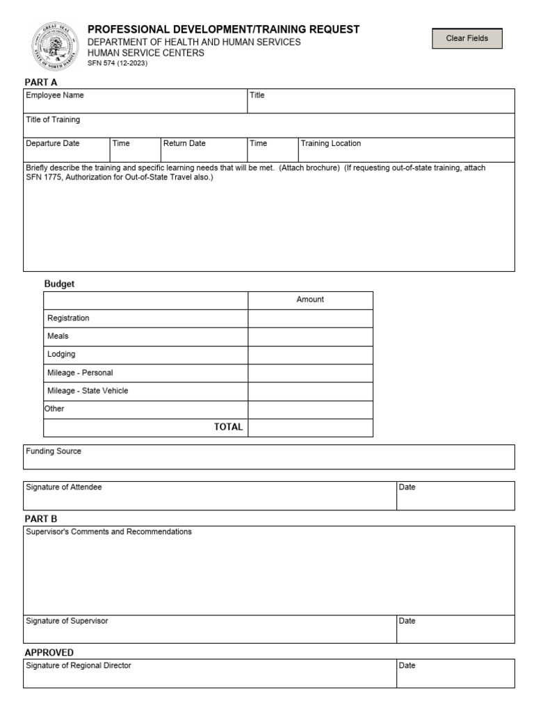 Training Request | PDF