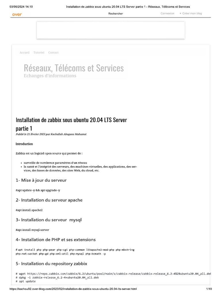 Aide Commande (Référence Pour Zabbix) | PDF