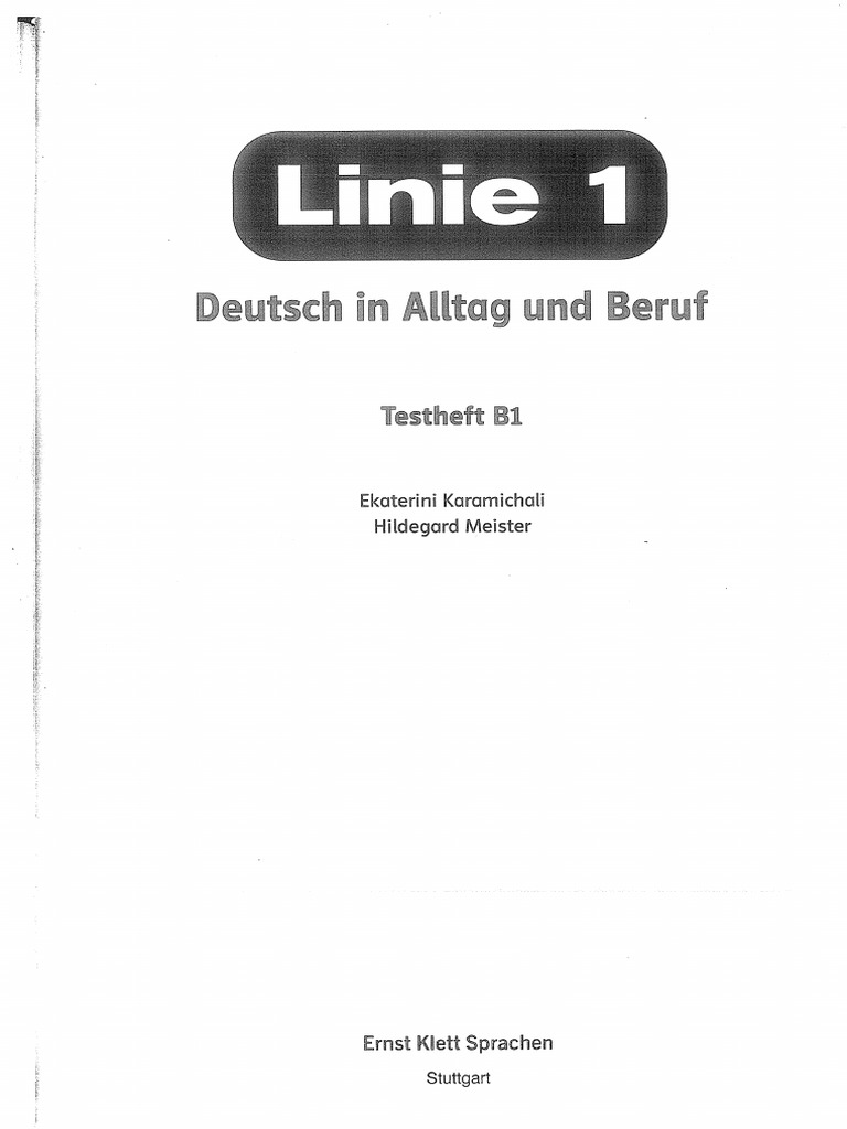 Linie B1 Testheft | PDF