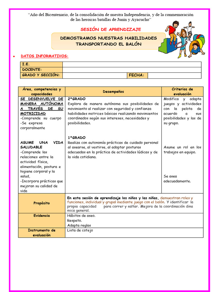 2º U4 S1 Sesion D3 Fisica Demostramos Habilidades Transportando El ... 2º U4 S1 Sesion D3 Fisica Demostramos Habilidades Transportando El ...
