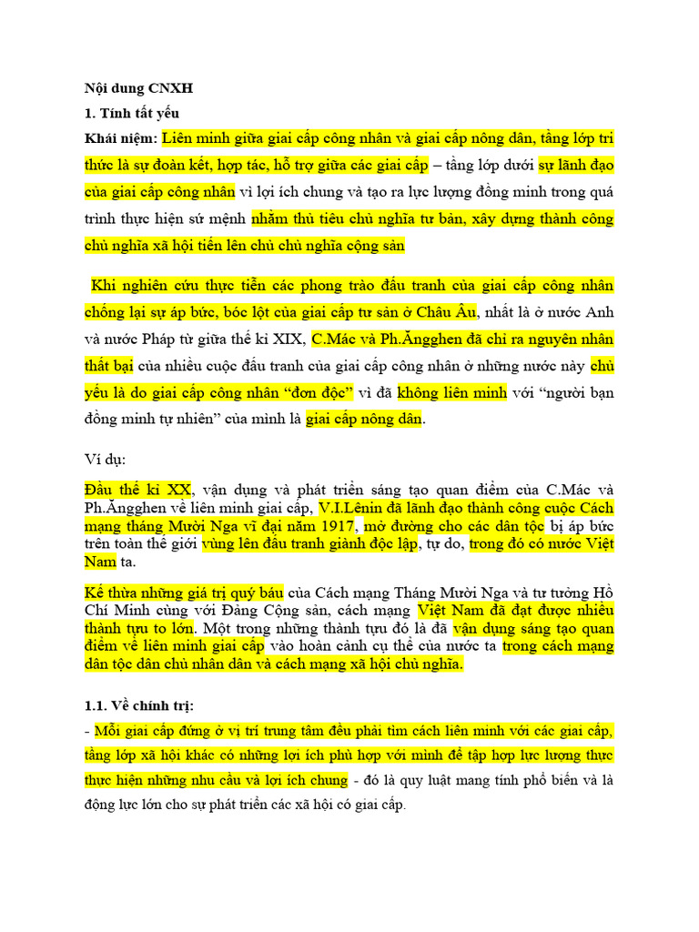 N I Dung CNXH | PDF
