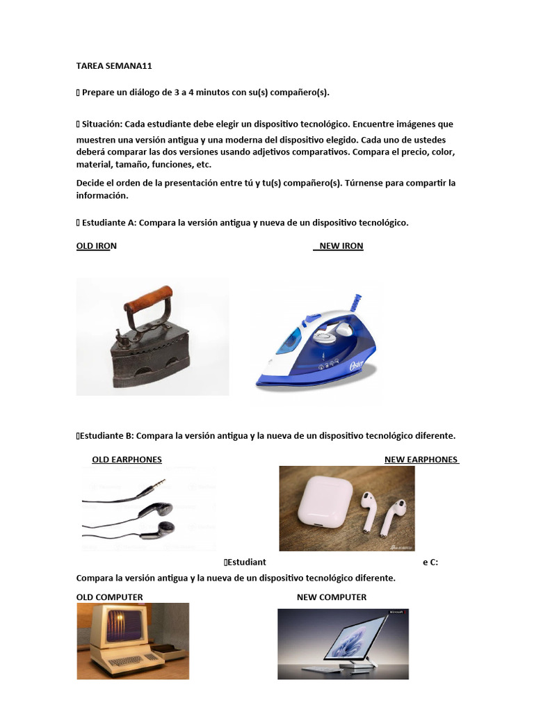 Tarea Semana11 | PDF | Computer Monitor | Headphones