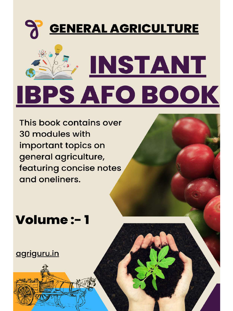 General Agriculture Book For Ibps Afo | PDF | Agriculture | Homo