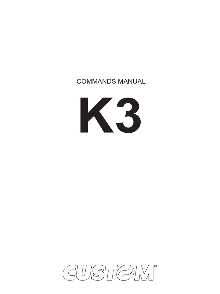 K3_ESC_POS_Command_Manual | PDF | Encodings | Computing