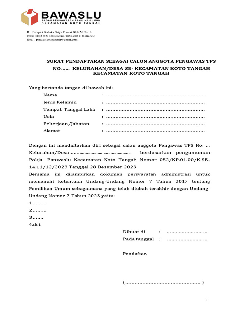 Pengumuman PTPS | PDF