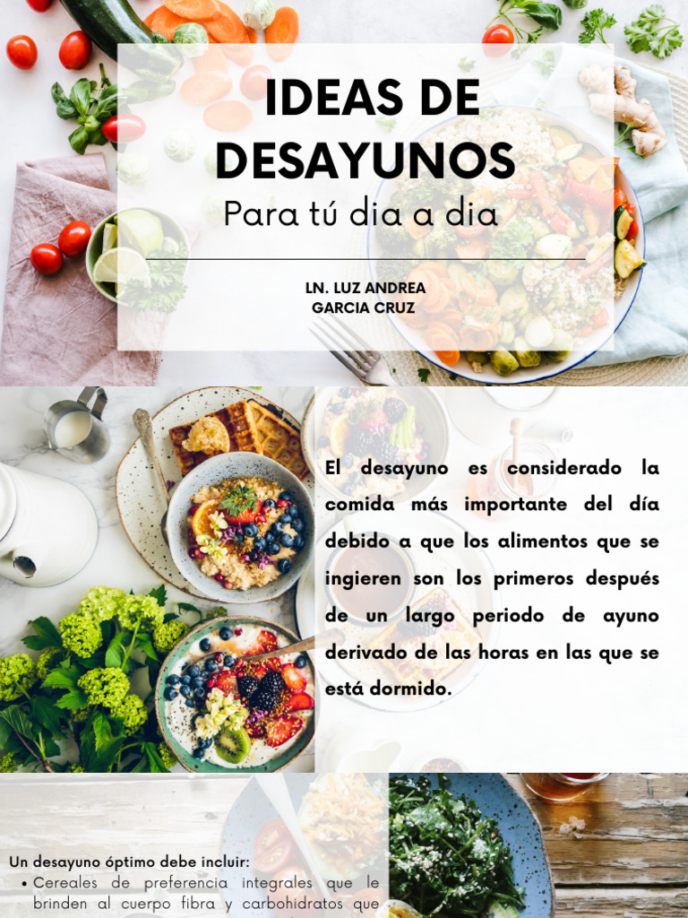 Desayunos Saludables y Fáciles | PDF | Cocina, comidas y vino