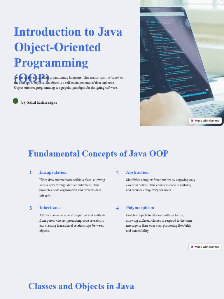 Introduction to Java Object Oriented Programming OOP | Download Free ... Introduction to Java Object Oriented Programming OOP | Download Free ...