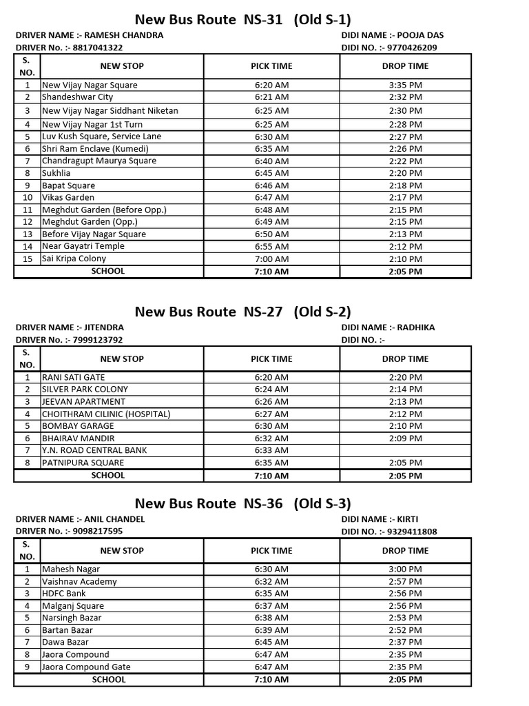 Mahalakshmi Travels Bus Schedule | PDF | Indian Religions