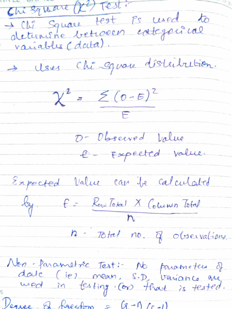 chi square method | PDF