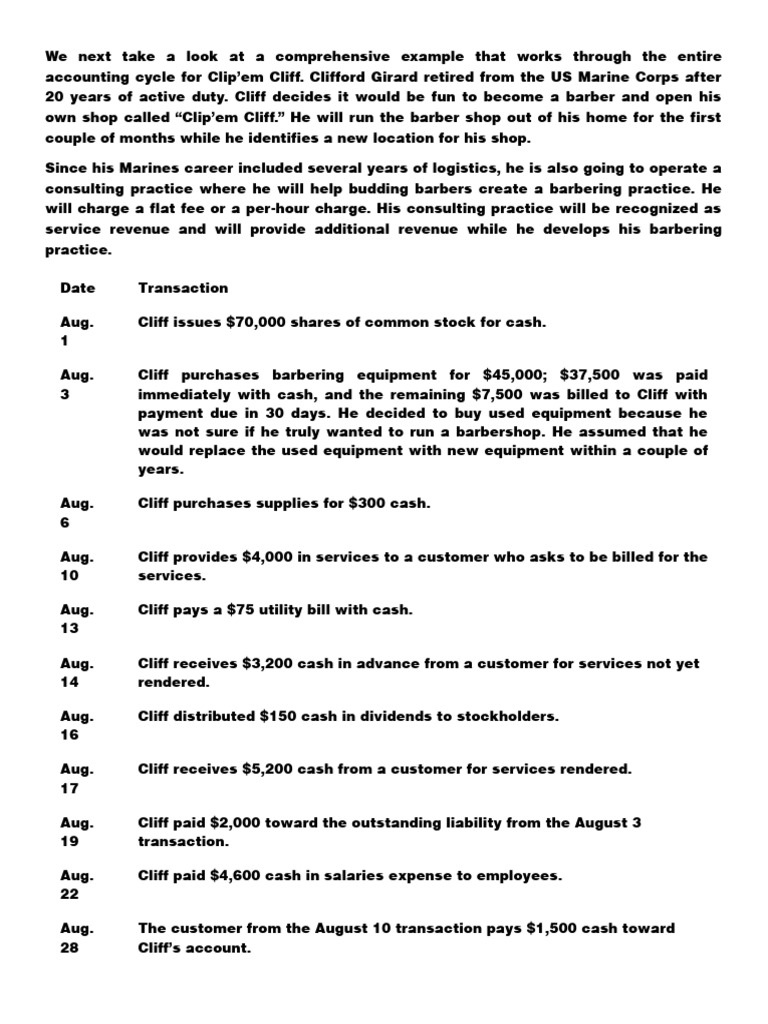 Comprehensive Problem - Accounting Cycle | PDF | Taxes | Financial Services Comprehensive Problem - Accounting Cycle | PDF | Taxes | Financial Services