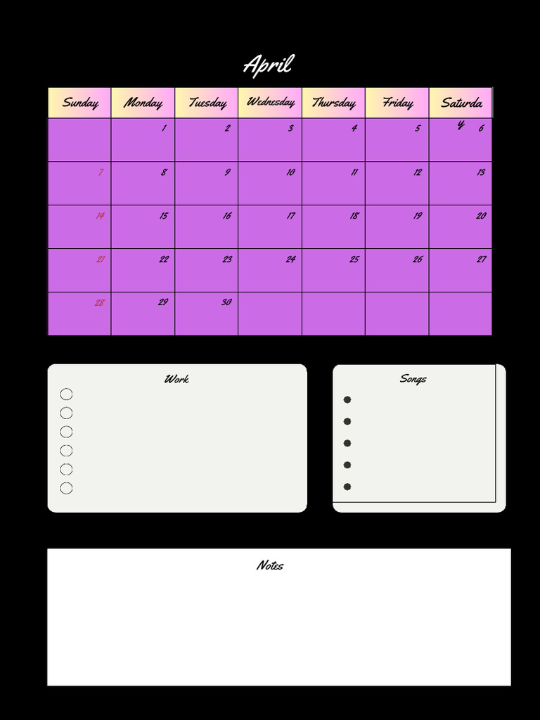 Pink and Grey Simple Floral Monthly 2024 Planner | PDF
