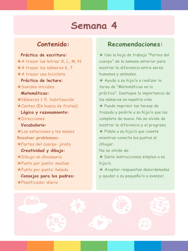 Preescolar 4 | PDF | Artes del Lenguaje y Comunicación
