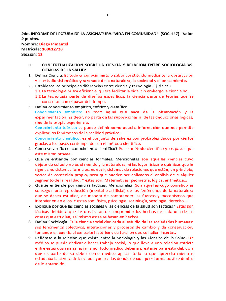 2do Informe | PDF | Teoría | Science
