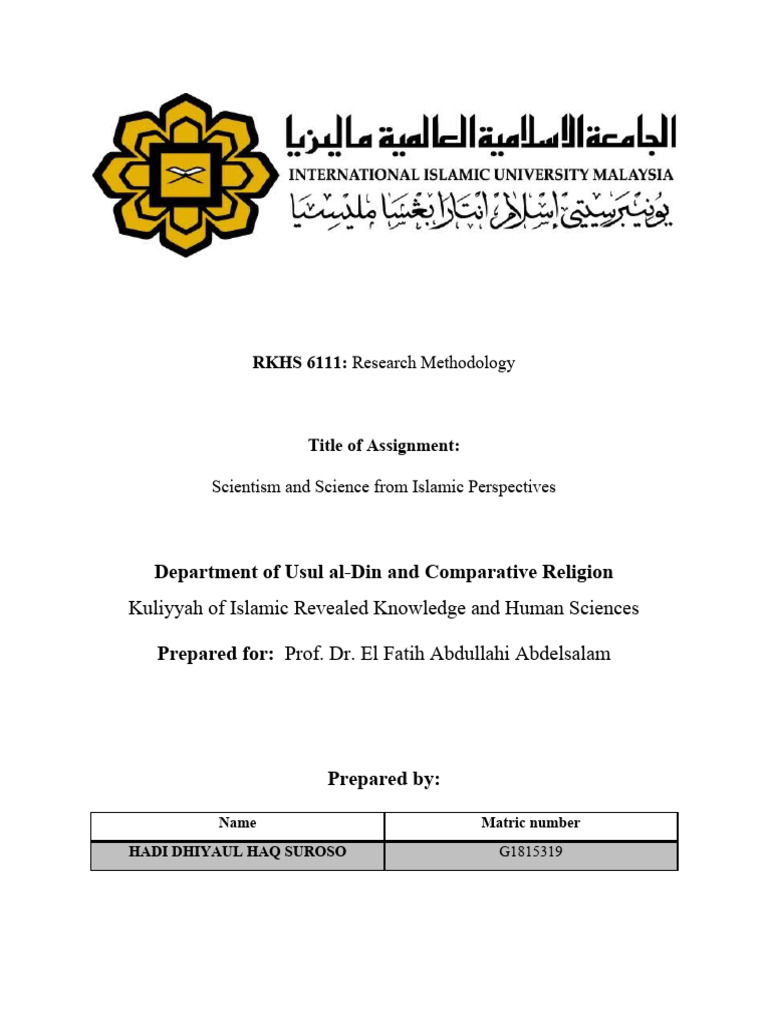 Islamic Perspectives on Scientism | PDF | Social Science | Philosophy