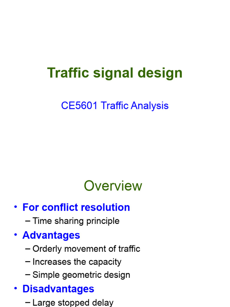115 Traffic Signal Design | Download Free PDF | Traffic Light | Traffic