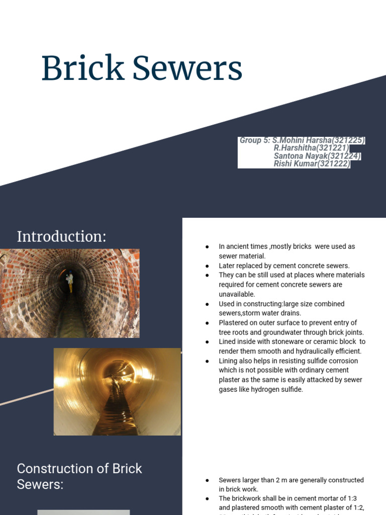 Group5 Brick Sewers | Download Free PDF | Sanitary Sewer | Brick