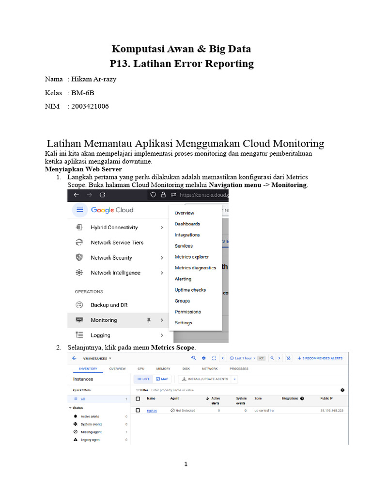 P14 - Hikam Arrazy - BM6B - 2003421006 | PDF | Komputer