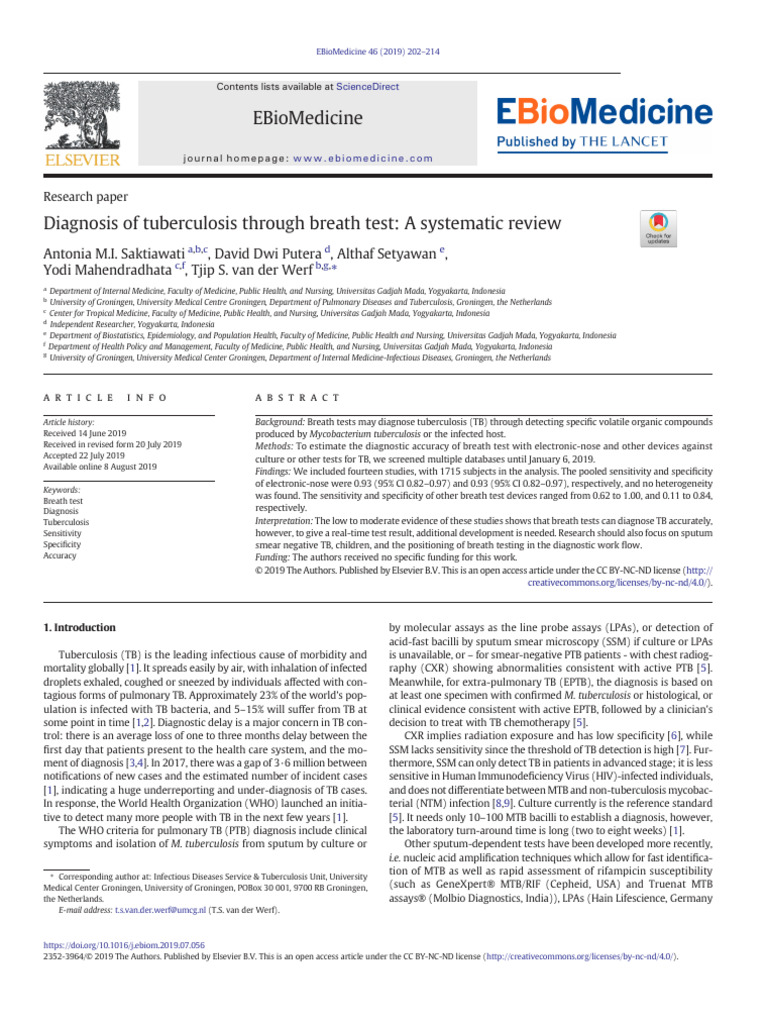 Artículo de La Exposición | PDF | Tuberculosis | Sensitivity And ...