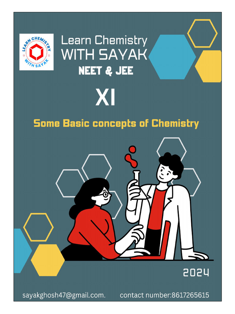 Some Basic Concepts of Chemistry Neet-Jee PDF | PDF | Mixture | Mole (Unit)