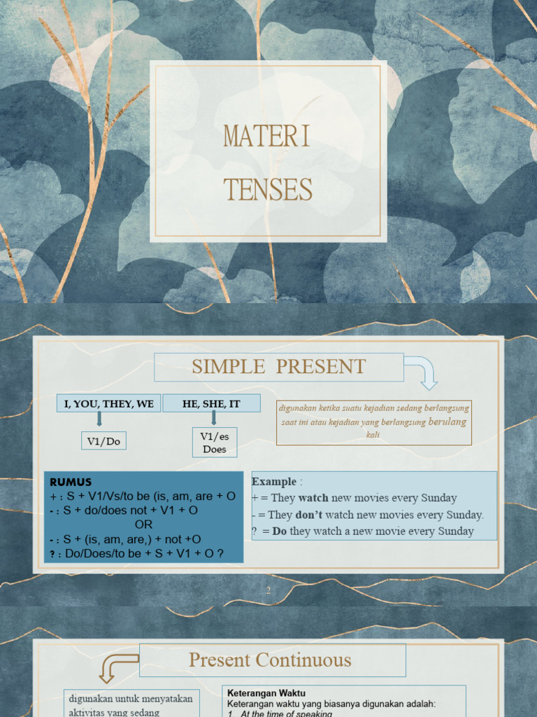 tenses 1-4 | Download Free PDF | Linguistic Morphology | Semantic Units