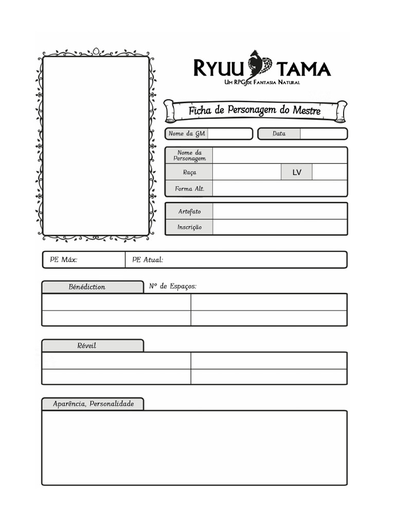 Ryuutama - Ficha Do Mestre | PDF