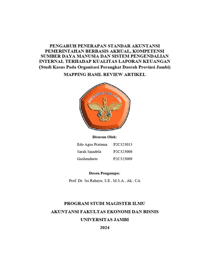 Mapping Hasil Review Artikel Kelompok 4 | PDF | Bisnis