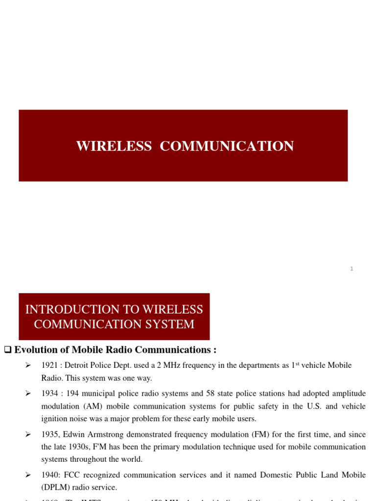 WC PPT B Tech 7TH | PDF | Cellular Network | Telecommunications WC PPT B Tech 7TH | PDF | Cellular Network | Telecommunications
